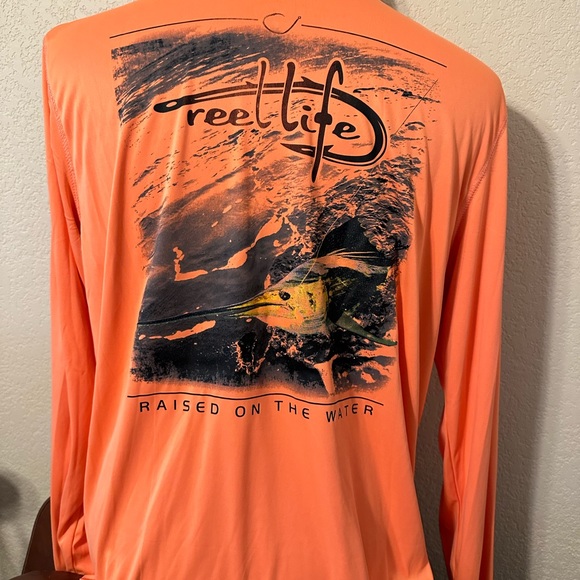 reel life | Shirts | Reel Life Raised On The Water Spf Long Sleeve ...
